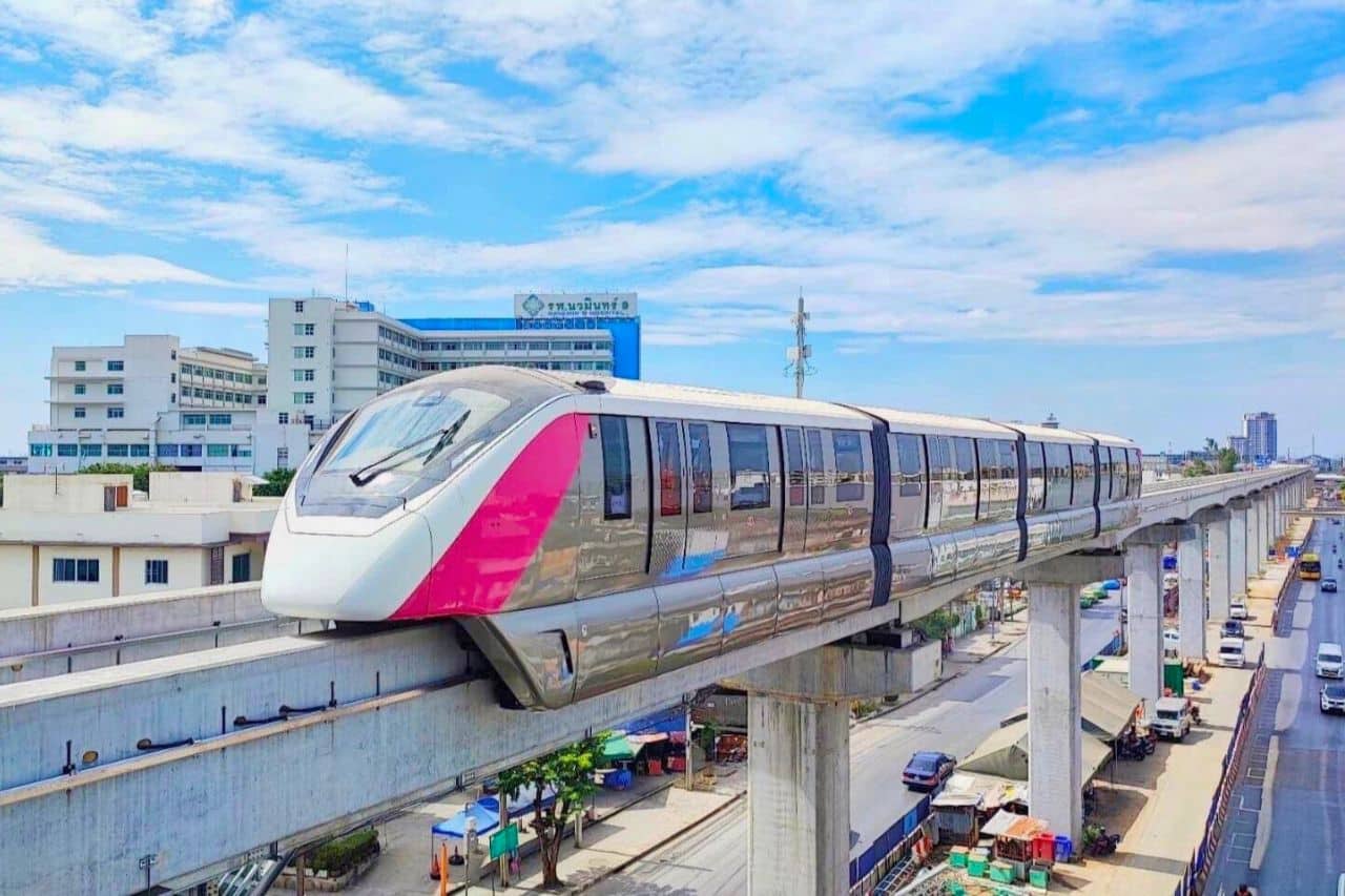 Bangkok se dote d'un nouveau monorail : la Ligne Rose (Pink Line)